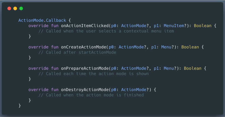 استایل ActionMode روی اندروید — راهنمای کاربردی – فرادرس - مجله‌